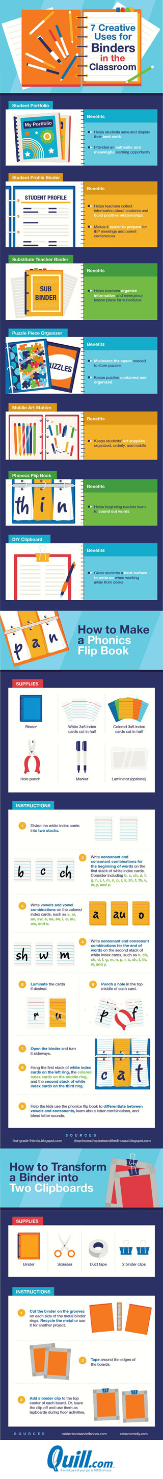 7 creative uses for binders in the classroom | Quill.com