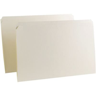 Quill Brand® Premium Reinforced File Folders, Straight Cut, Legal Size ...