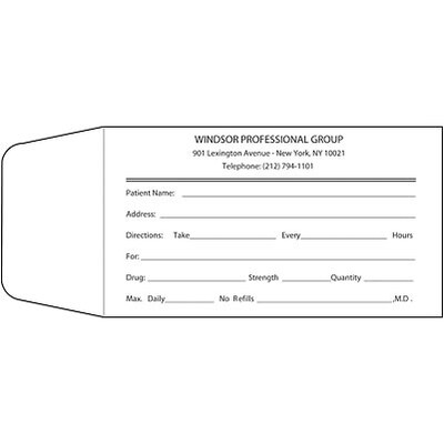 Medical Arts Press® Pill Envelopes; 2-1/2" x 4-1/4", White, Gummed ...