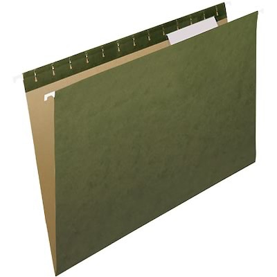 Quill Brand® Premium Reinforced 100% Recycled Hanging File Folders, 1/3 ...