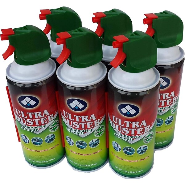 Ultra Duster Industrial Strength Compressed Air Duster Cleaner 10 oz ...