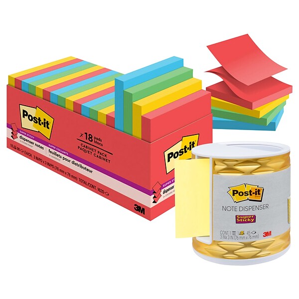 FREE Post it Dispenser when you buy Pop Up Post it notes | Quill.com