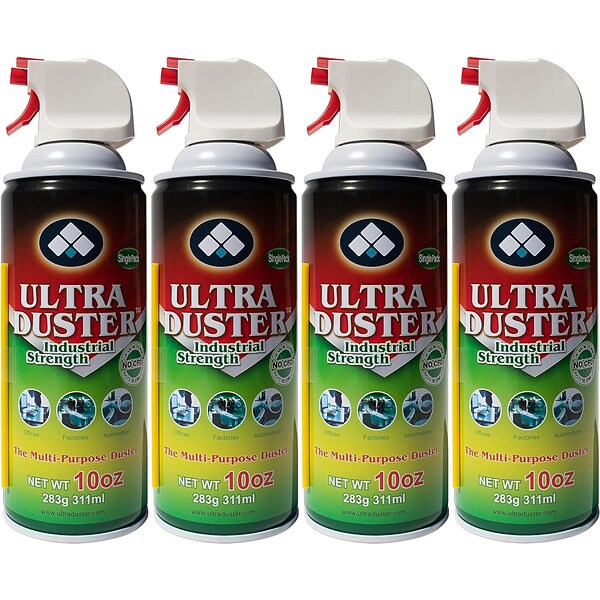 Ultra Duster Industrial Strength Compressed Air Duster Cleaner 10 oz ...