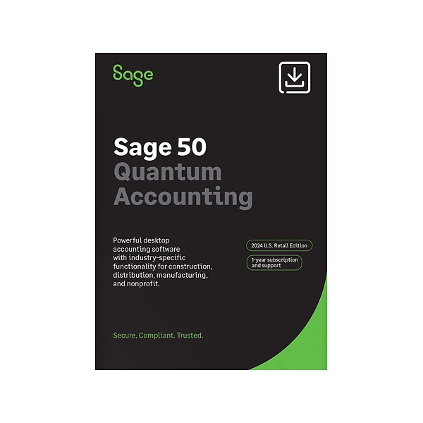 Sage 50 Quantum Accounting 2024 for 1 User, Windows, Download ...