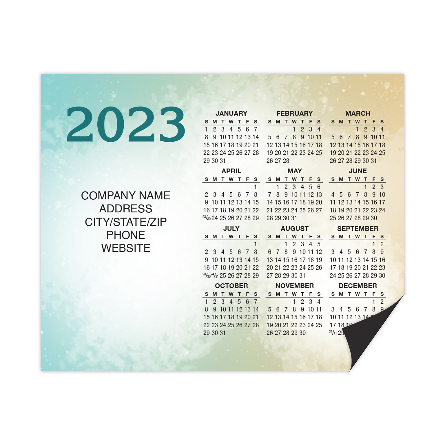 Custom Full Color Magnet, 30 mil magnetic stock, 4-1/2" x 5-1/2 ...