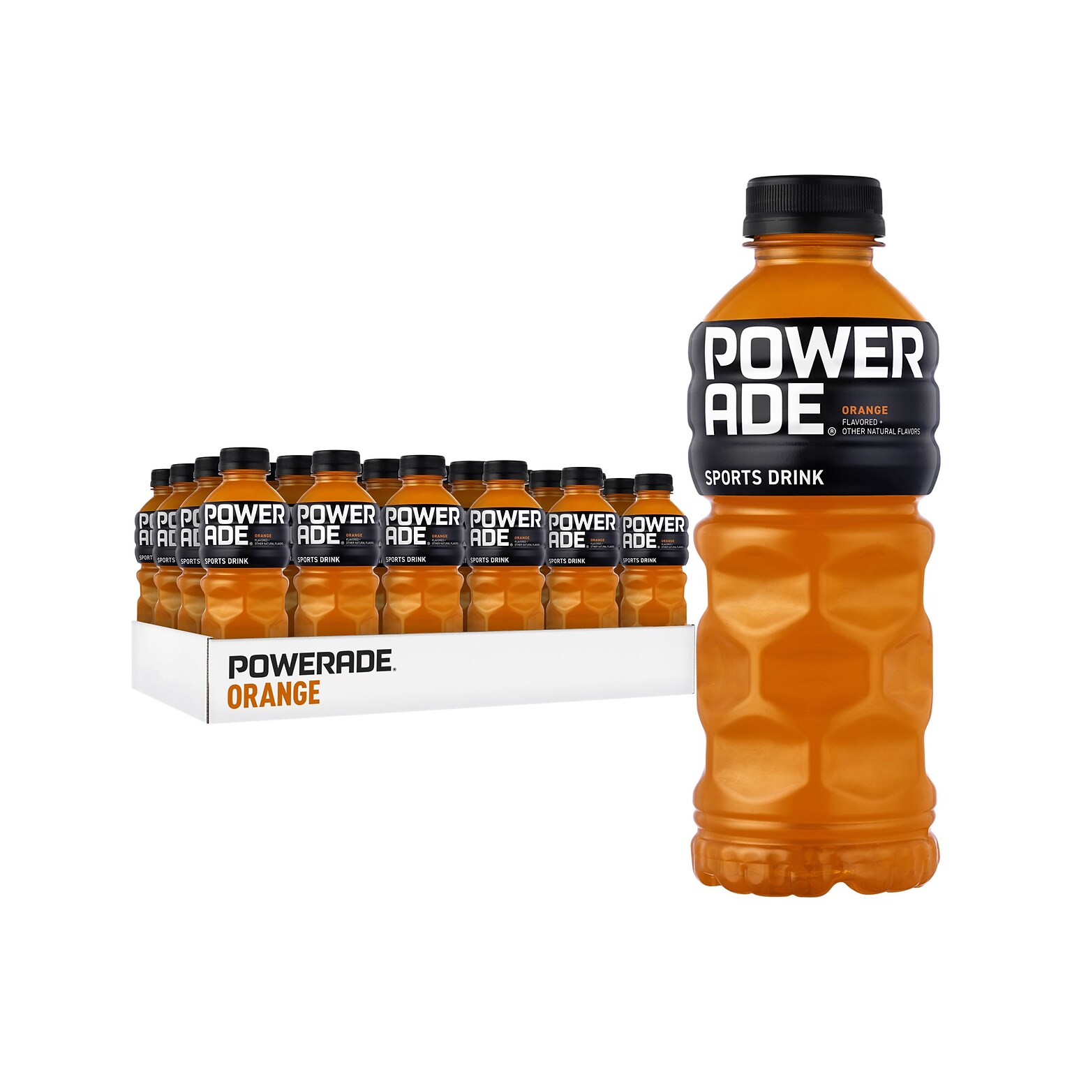 Powerade Orange Sports Drink, 20 oz., 24 Bottles/Pack (049000032789 ...