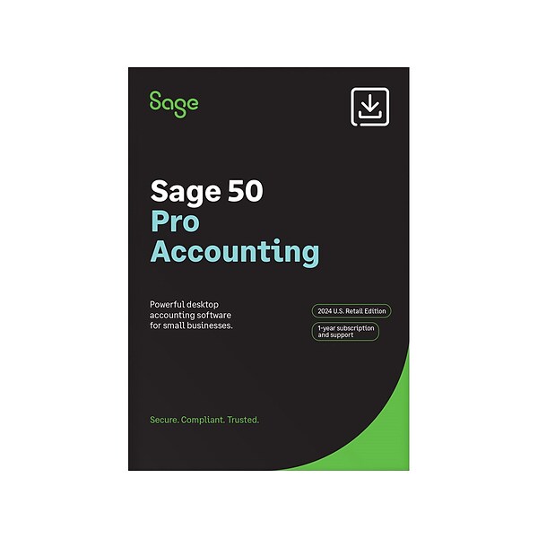 Sage 50 Pro Accounting 2024 for 1 User, Windows, Download ...