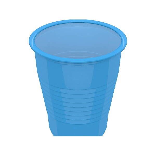 Dynarex 5 oz. Plastic Disposable Cup, Blue, 50/Pack, 20 Packs/Carton ...