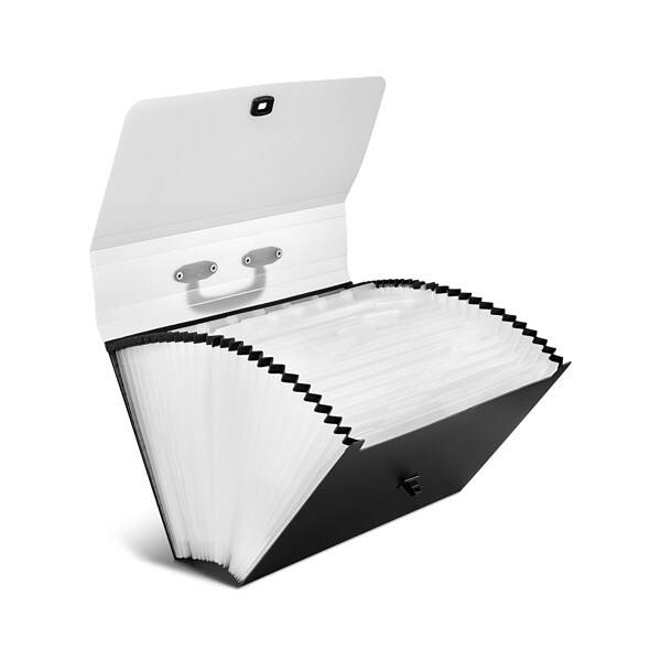 TRU RED Plastic Accordion File, 26-Pocket, Legal Size, Black (TR45531 ...