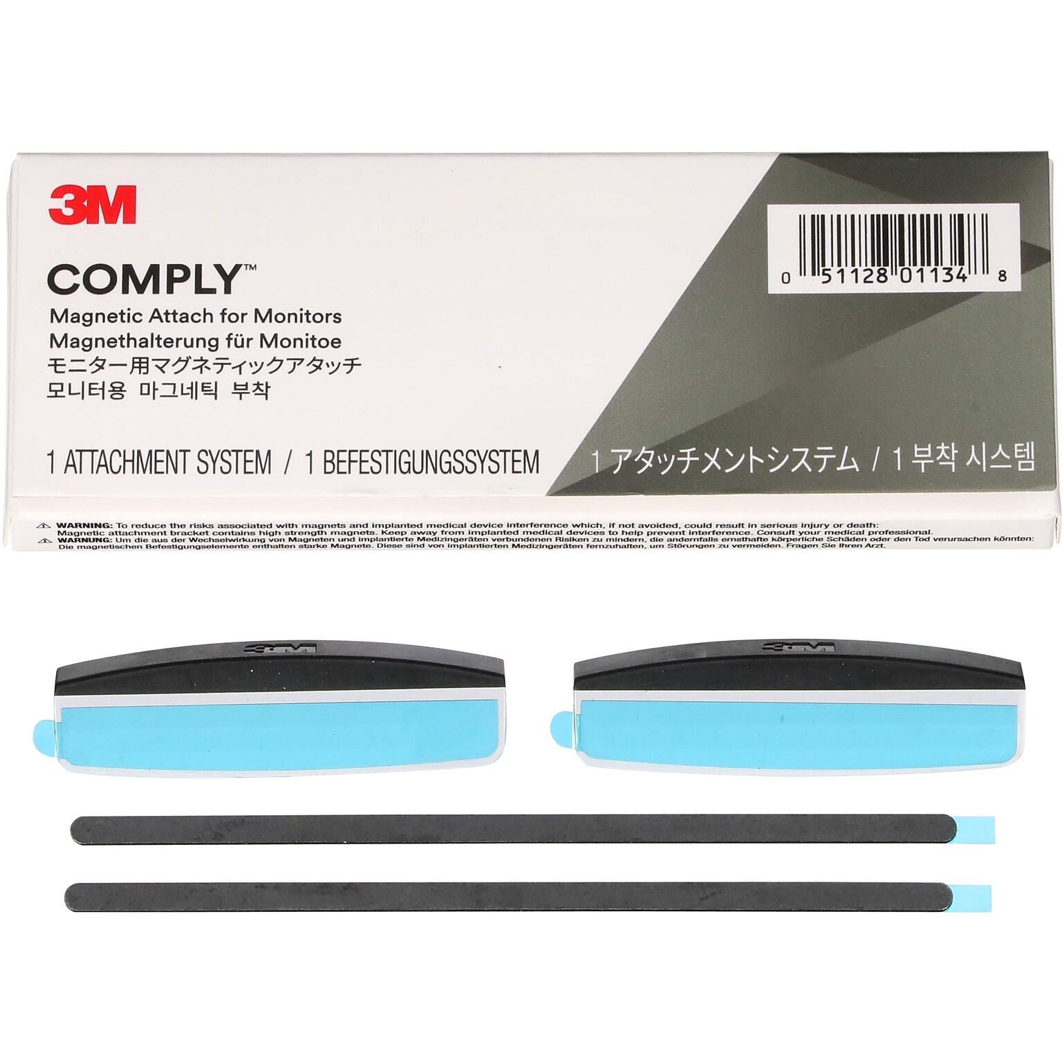 3M COMPLY Magnetic Attach for Monitors Kit (COMPLYMG) | Quill.com