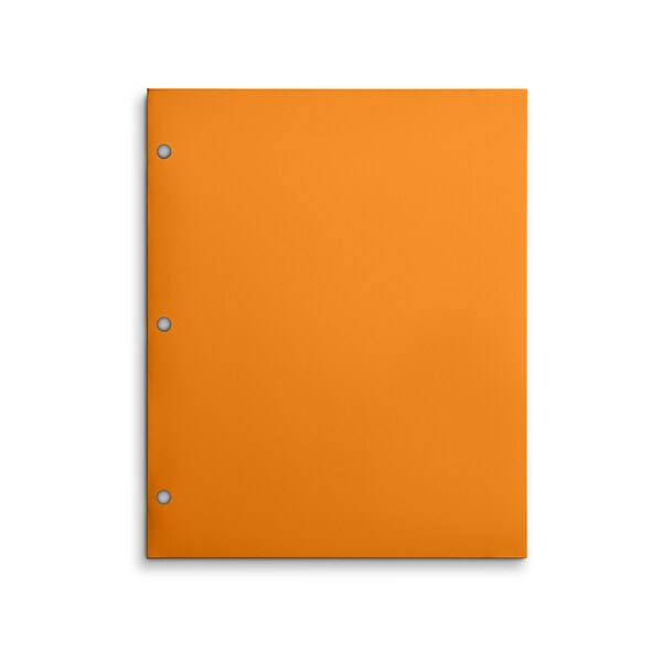 Staples 3-Hole Punched 4-Pocket Paper Folder, Orange (ST56210-CC ...