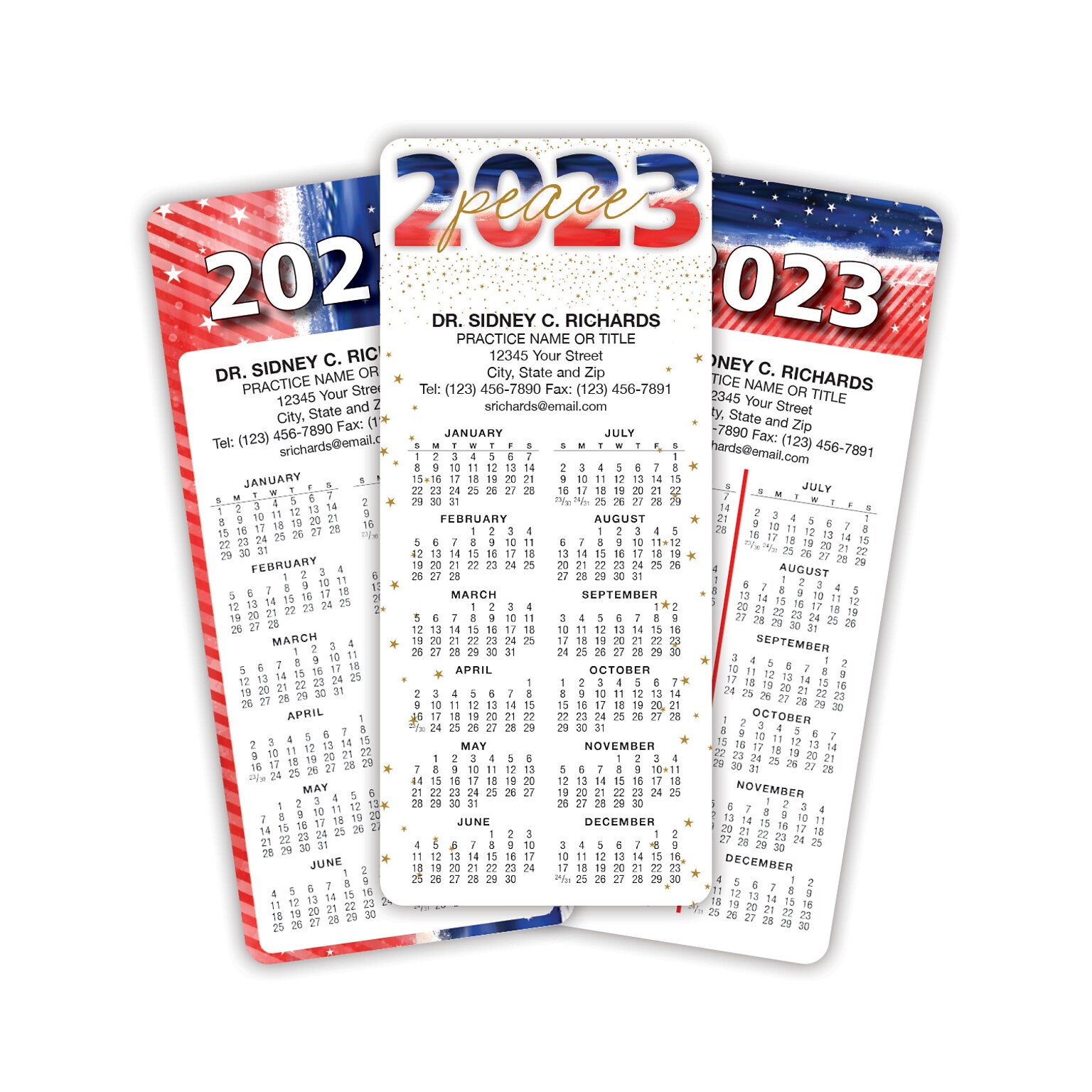 Custom Hanging Calendar Assortment Packs with Magnet Backs, 3.625" x 8. ...