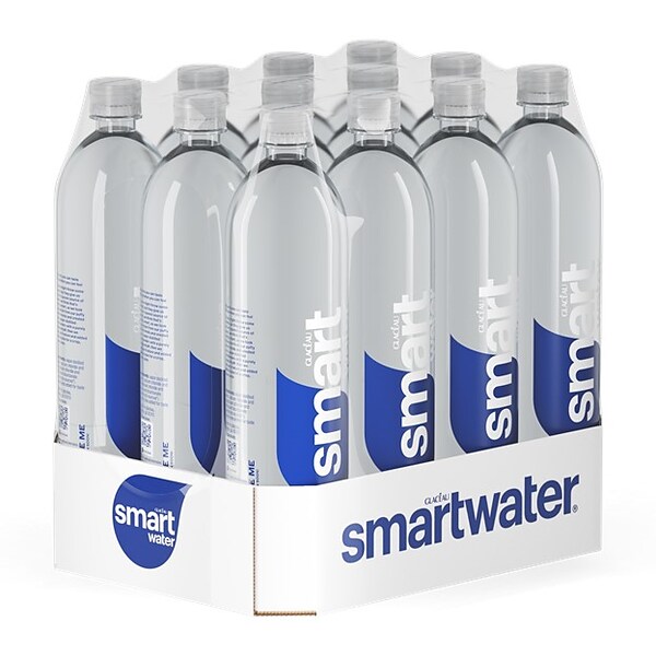 Smartwater Distilled Water, 33.8 oz., 12/Carton (786162338006) | Quill.com