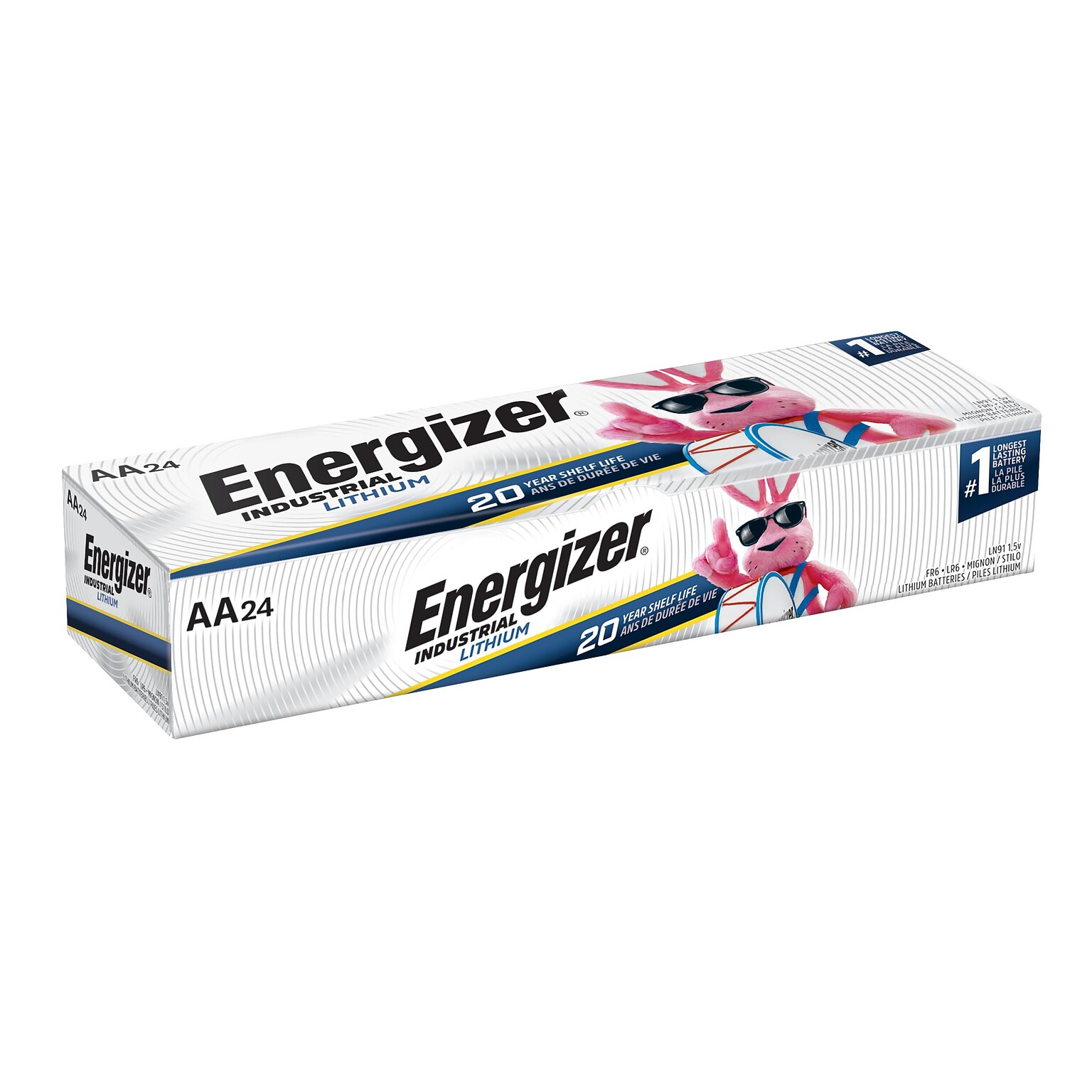 Energizer Industrial AA Lithium Batteries, 24/Box (LN91) | Quill.com