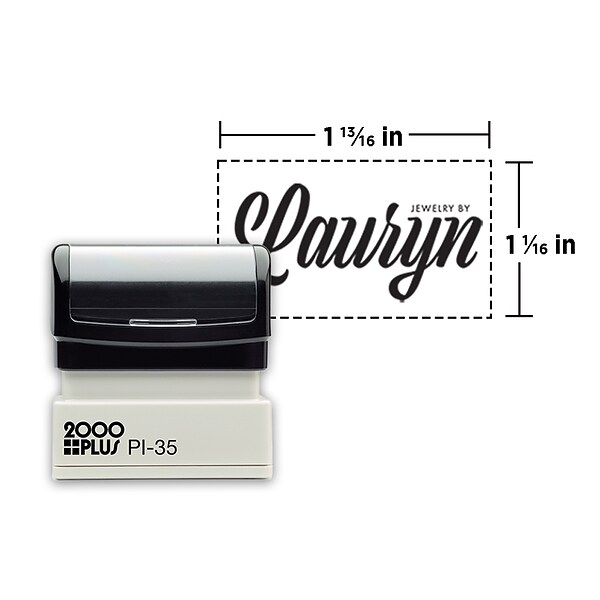 Custom 2000 Plus® PI 35 Pre-inked Stamp, 1-1/16" x 1-13/16" | Quill.com