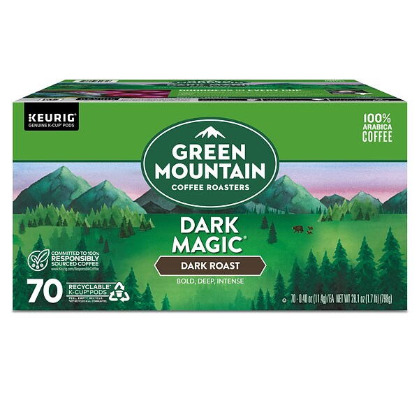 Green Mountain Dark Magic Coffee Keurig® K-Cup® Pods, Dark Roast, 70 ...
