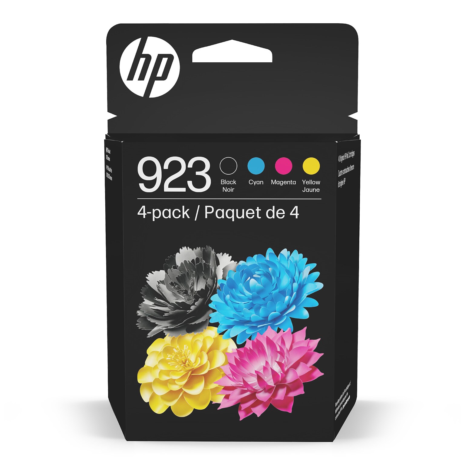 HP 923 Black/Cyan/Magenta/Yellow Standard Yield Ink Cartridges 4 Pack ...