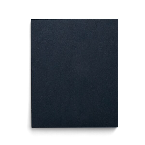 Staples Smooth 2-Pocket Paper Folder with Fasteners, Navy, 25/Box ...