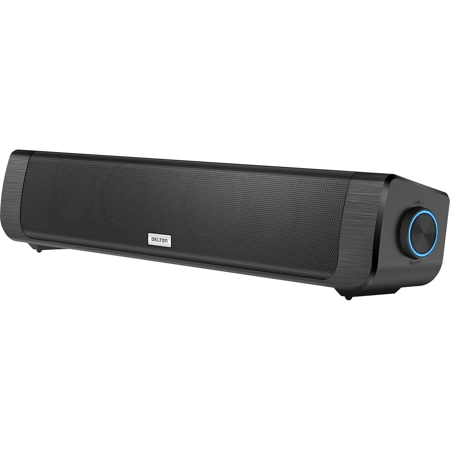 Delton SB200 20-Watt Wired/Wireless Soundbar Computer Speaker, Black ...