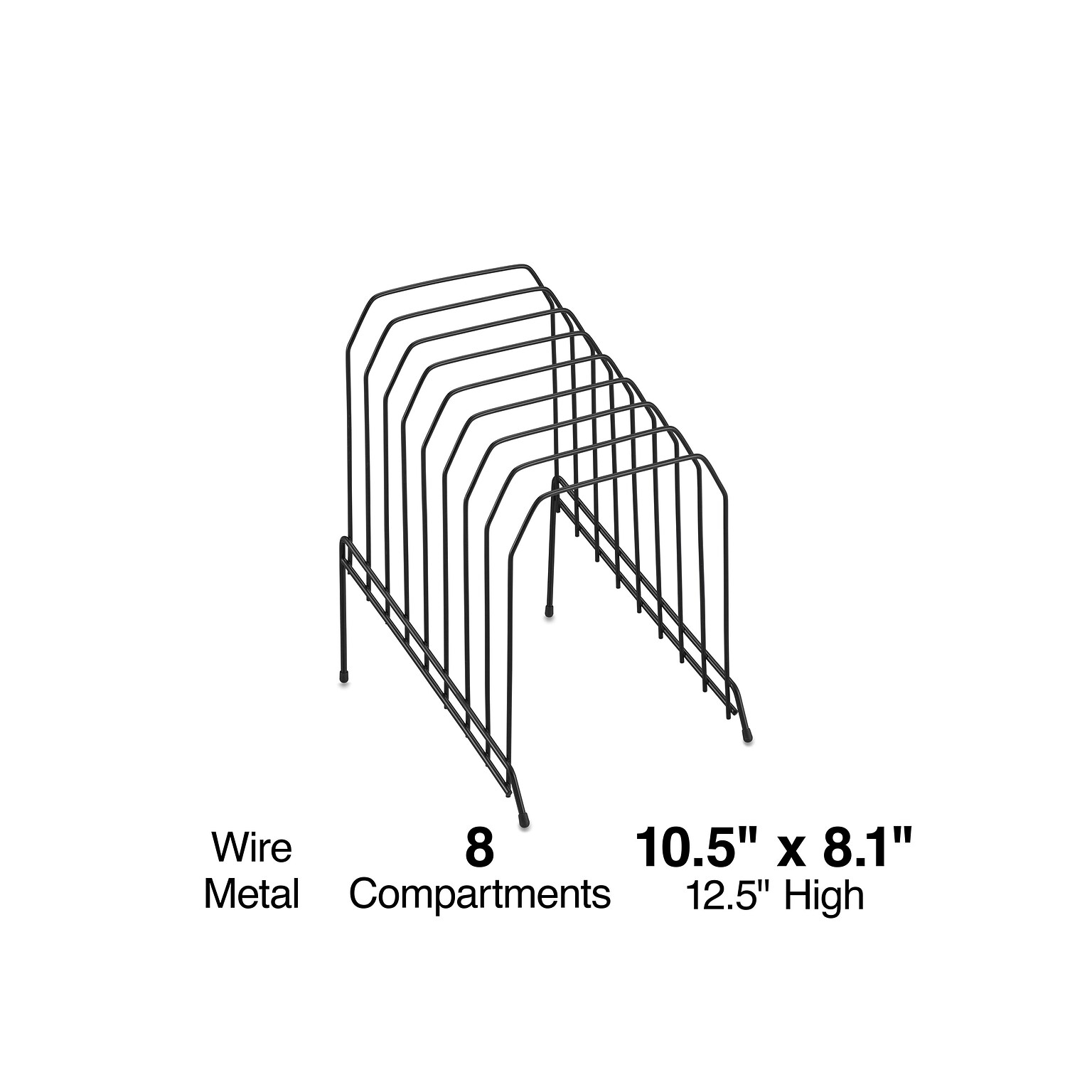Staples Metal Incline Sorter, Black (10855) | Quill.com