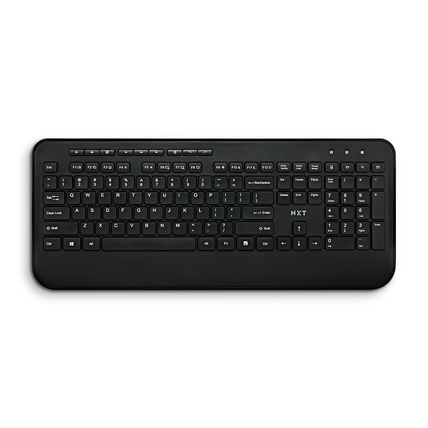 NXT Technologies™ Wireless Comfort Keyboard, Black (NX60881) | Quill.com