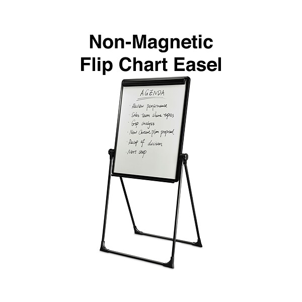 Quill Brand® Flip Chart Easel, Black Steel (28216US/50444US) | Quill.com