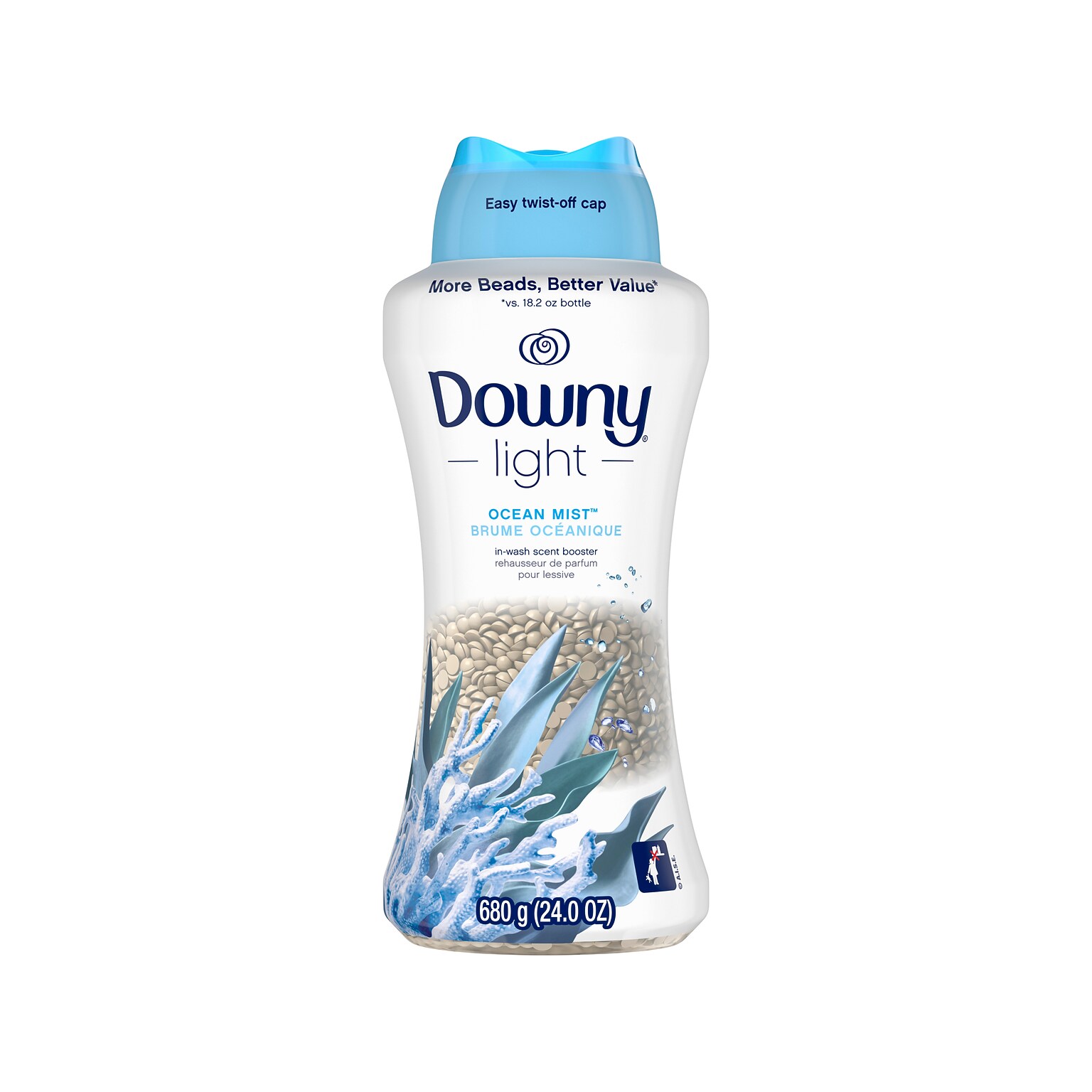 Downy Light In-Wash Scent Booster Beads, Ocean Mist, 24 oz. (08779) | Quill.com