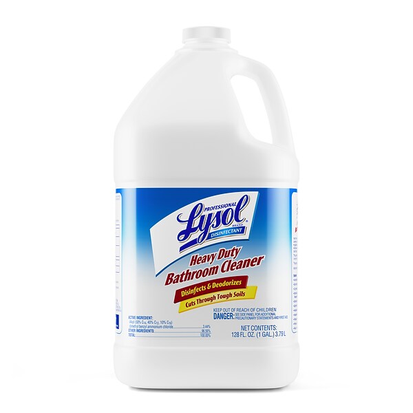 Lysol Professional Heavy Duty Bathroom Cleaner, Concentrate, Fresh Lime ...