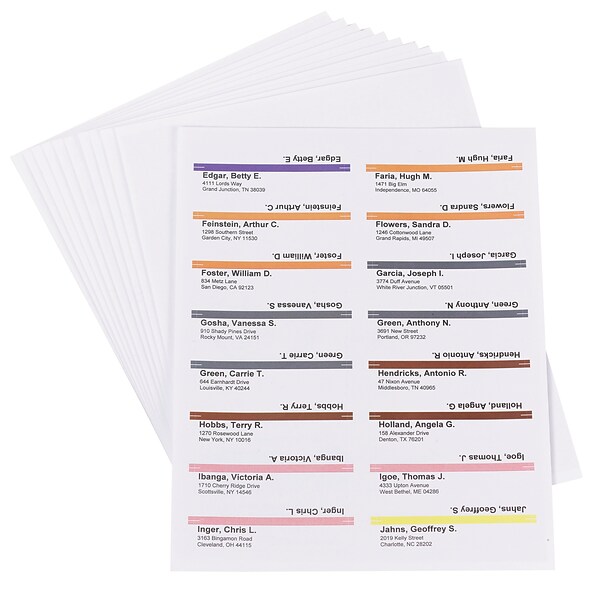 Smead Viewables Hanging File Folder Label Refill Pack, White, 160/Pack ...