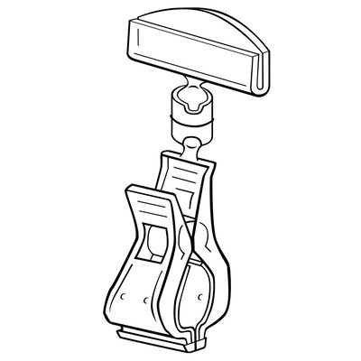 Buy FFR Merchandising® 4" Plastic Spring Clip-On Sign Holder, Clear ...