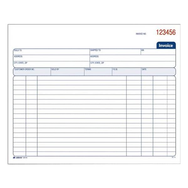 TOPS™ Carbonless Invoice Book, 2-Part, 50 Sheets/Book (D8740) | Quill.com