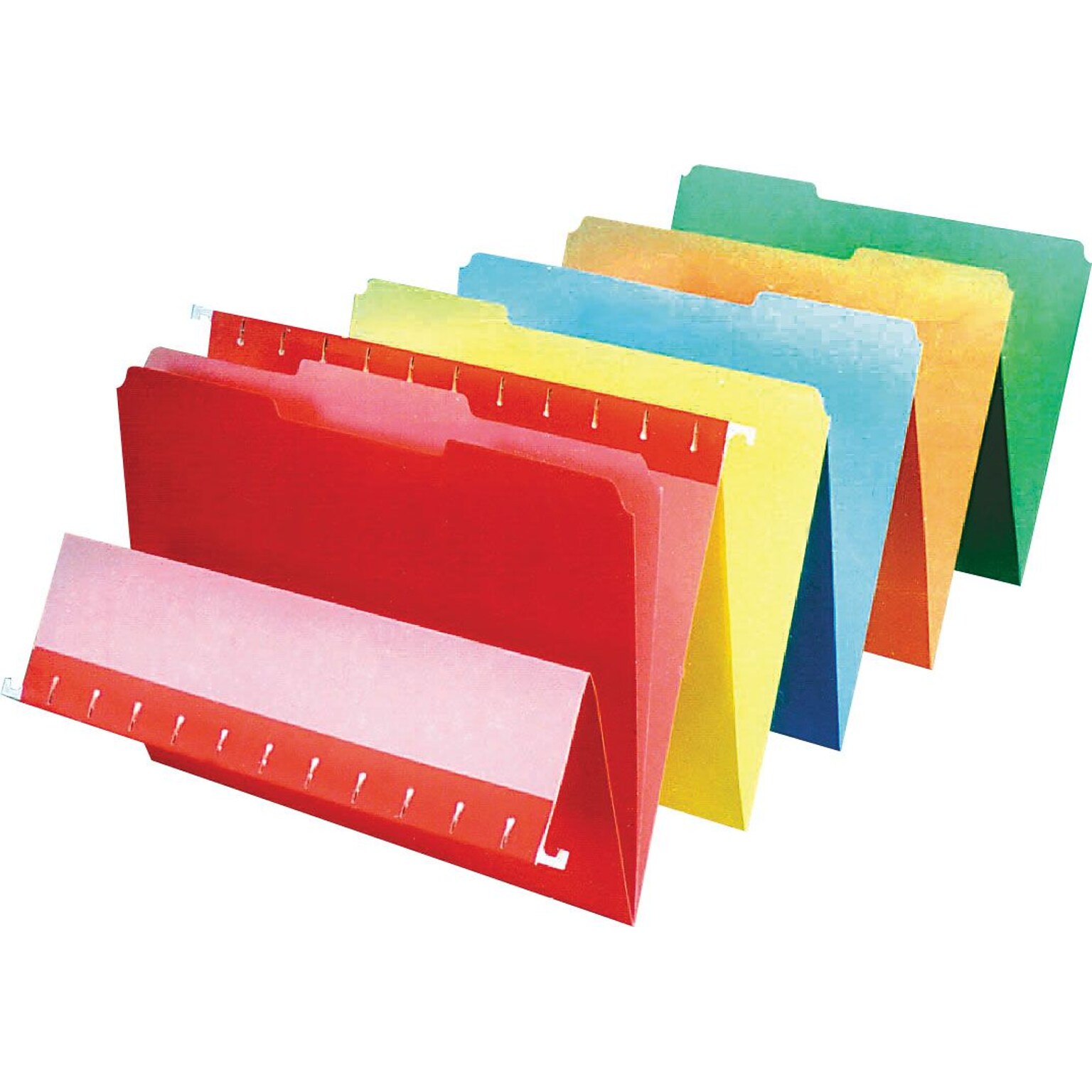 Pendaflex Recycled File Folder, 1/3-Cut Tab, Letter Size, Assorted, 100 ...