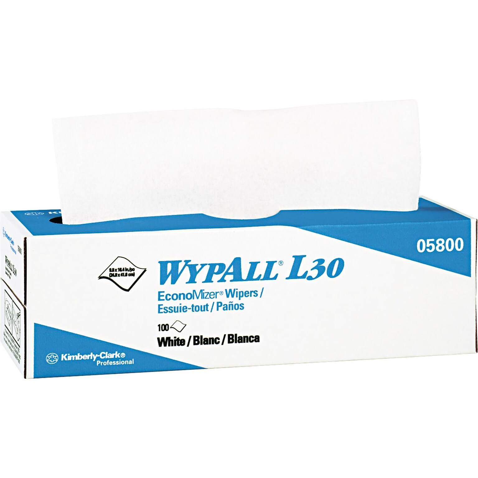 WypAll L30 Nylon Wipers, White, 100/Box (05800) | Quill.com