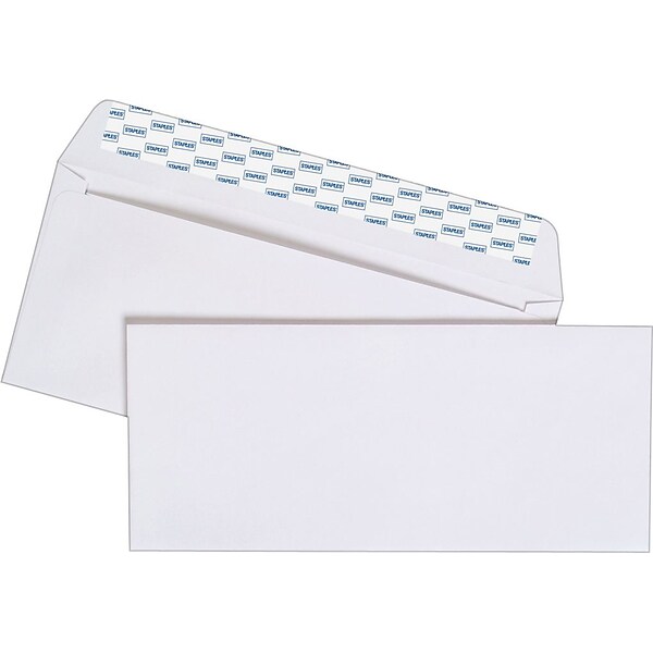 Staples® QuickStrip EasyClose Business Envelopes, #9, 3 7/8" x 8 7/8 ...