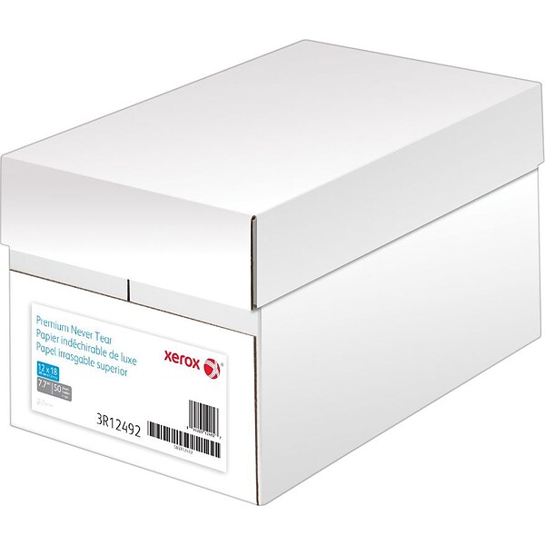 Xerox Never Tear Paper, 12" x 18", 10 Mil, White, 250 Sheets/Case ...