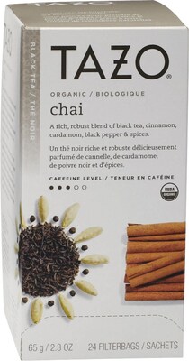 Starbucks® Tazo Organic Chai Tea, 24/Box (SBK21010) | Quill.com