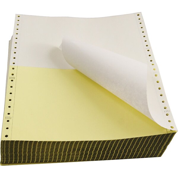 Staples® 9.5" x 11" 2-part Computer Paper, 15 lbs., 100 Brightness ...