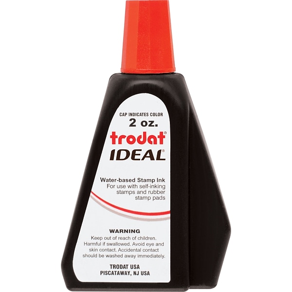 trodat® IDEAL® Refill Ink for Self-Inking Stamps; Red | Quill.com