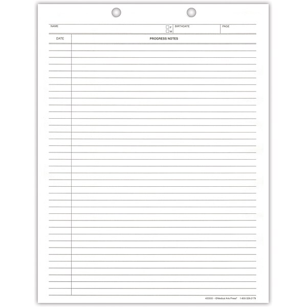 Medical Arts Press® Progress Notes; Reinforced, Top Punched | Quill.com