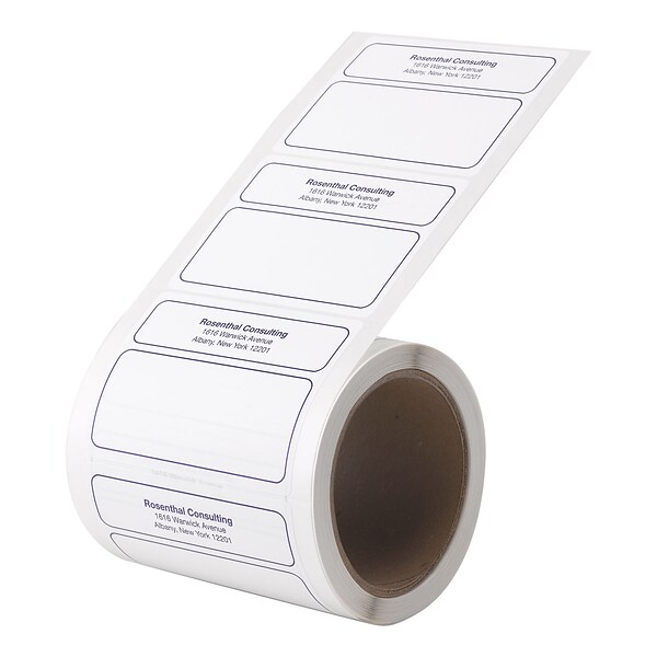 Custom Print Designer Roll Mailing Labels, 250 Labels/Roll | Quill.com
