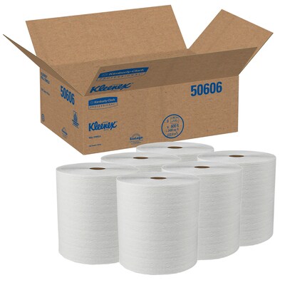Scott Essential Plus+ Hardwound Paper Towels, 1-ply, 6 Rolls/Carton ...