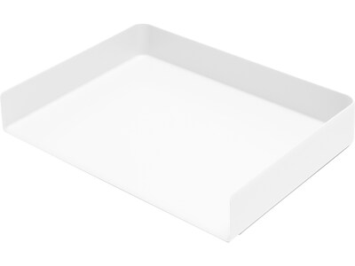 TRU RED™ Front Load Stackable Metal Letter Tray, Matte Black (TR57566 ...