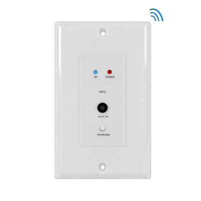 Pyle PWPBT47 - In-Wall Audio Control - & NFC Wire-less Receiver, Aux (3 ...