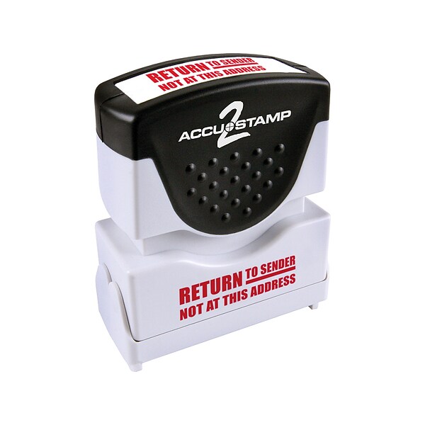Accu-Stamp 2 Pre-Inked Stamp, "Return to Sender Not at This Address ...