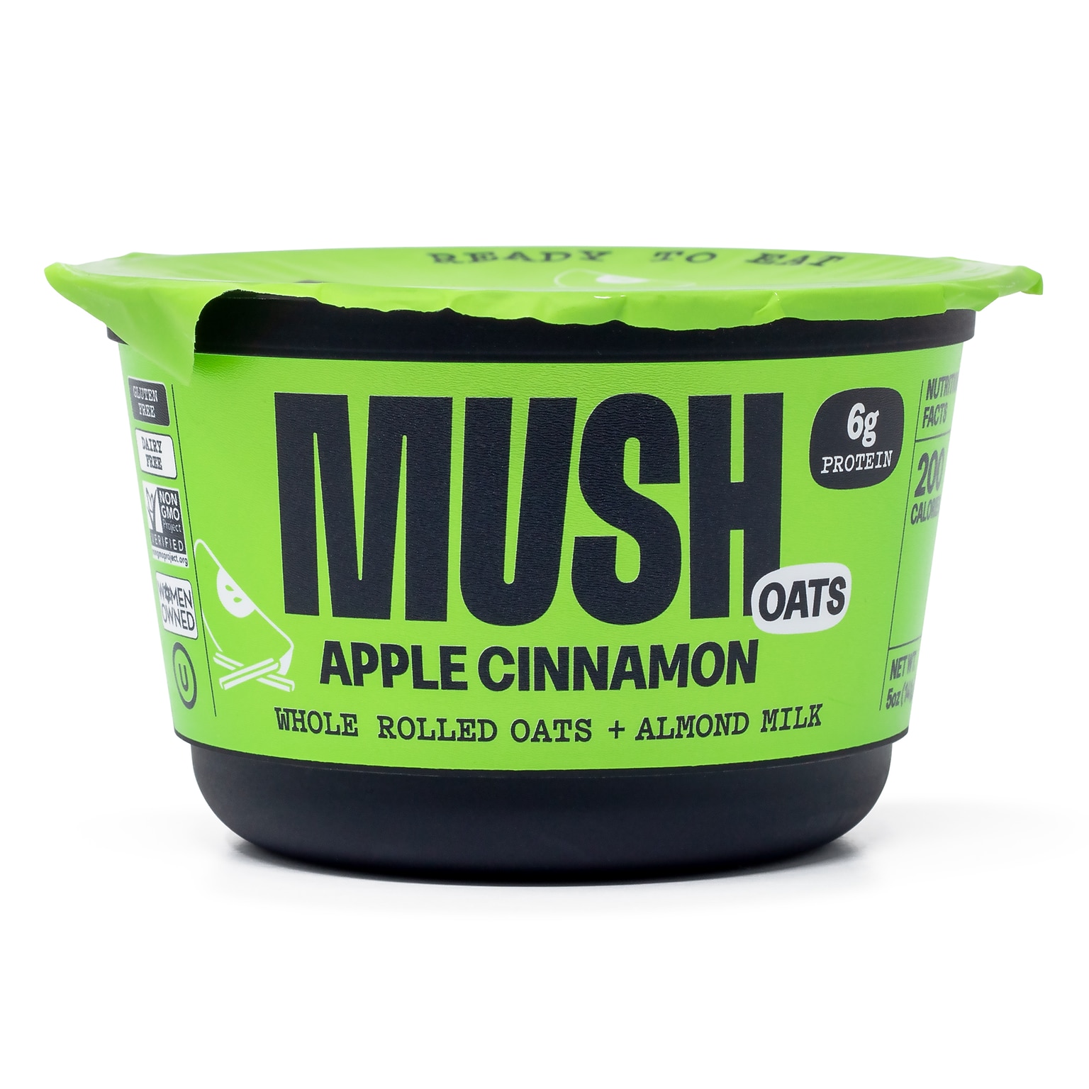 Mush Apple Cinnamon Overnight Oats, 5 oz., 8/Pack (357-00001) | Quill.com