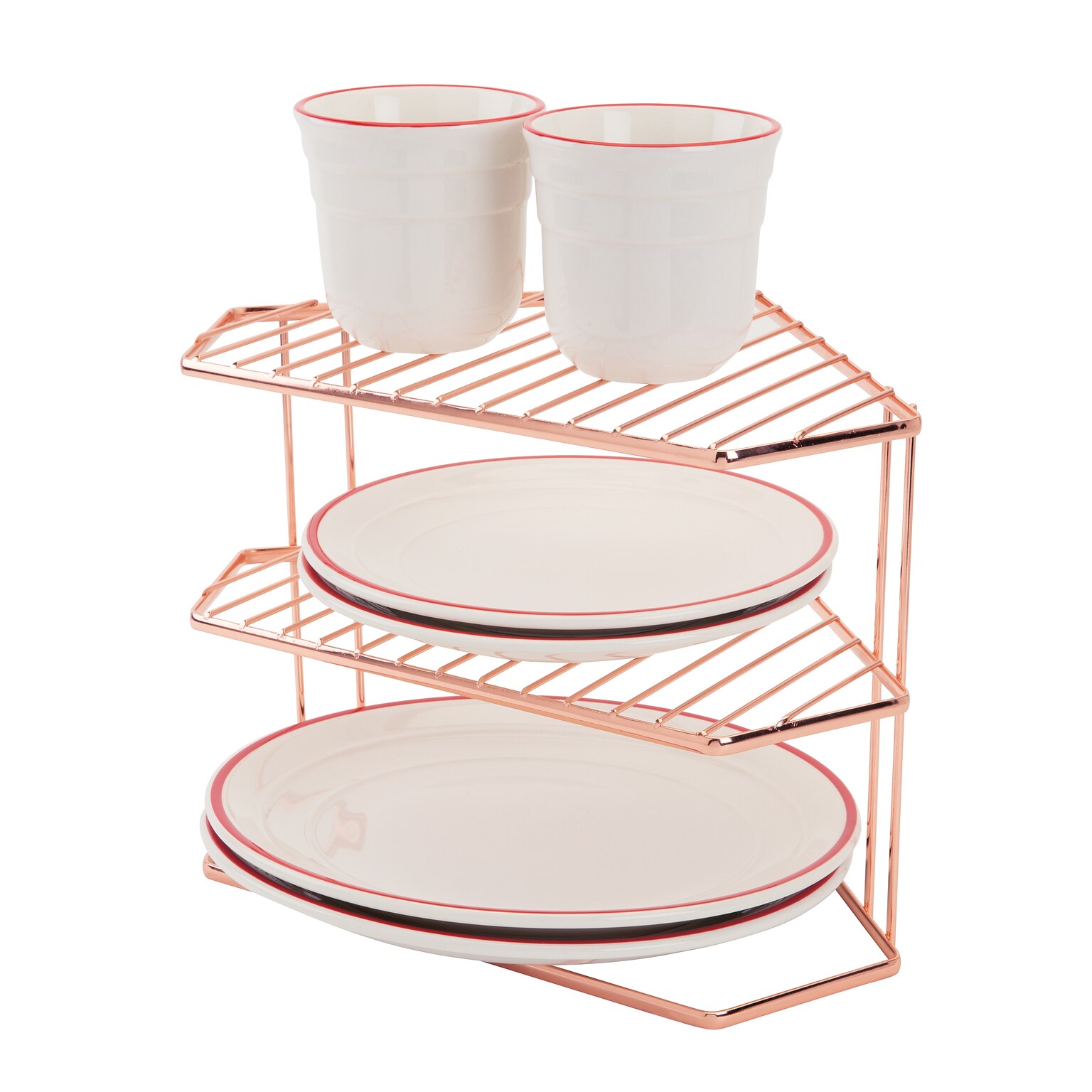 Kitchen Details Corner Shelf, Copper (23380-COPPER) | Quill.com