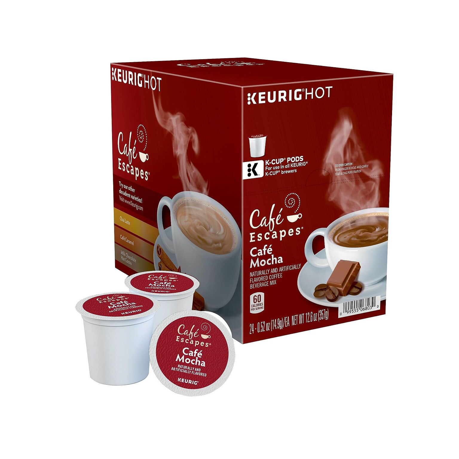 Cafe Escapes Mocha Coffee Keurig® K-Cup® Pods, 24/Box (6803) | Quill.com