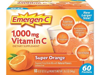 Emergen-C Vitamin C Powder, 60/Pack | Quill.com