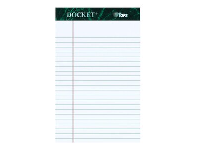 TOPS Prism Notepad, 5" x 8", Narrow Ruled, Assorted, 50 Sheets/Pad, 6 ...