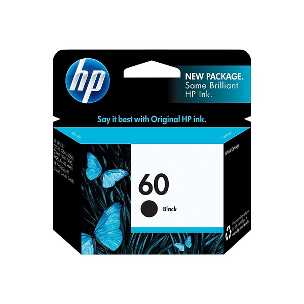 HP 60 Ink Cartridge Black Standard Yield (CC640WN#140) | Quill.com